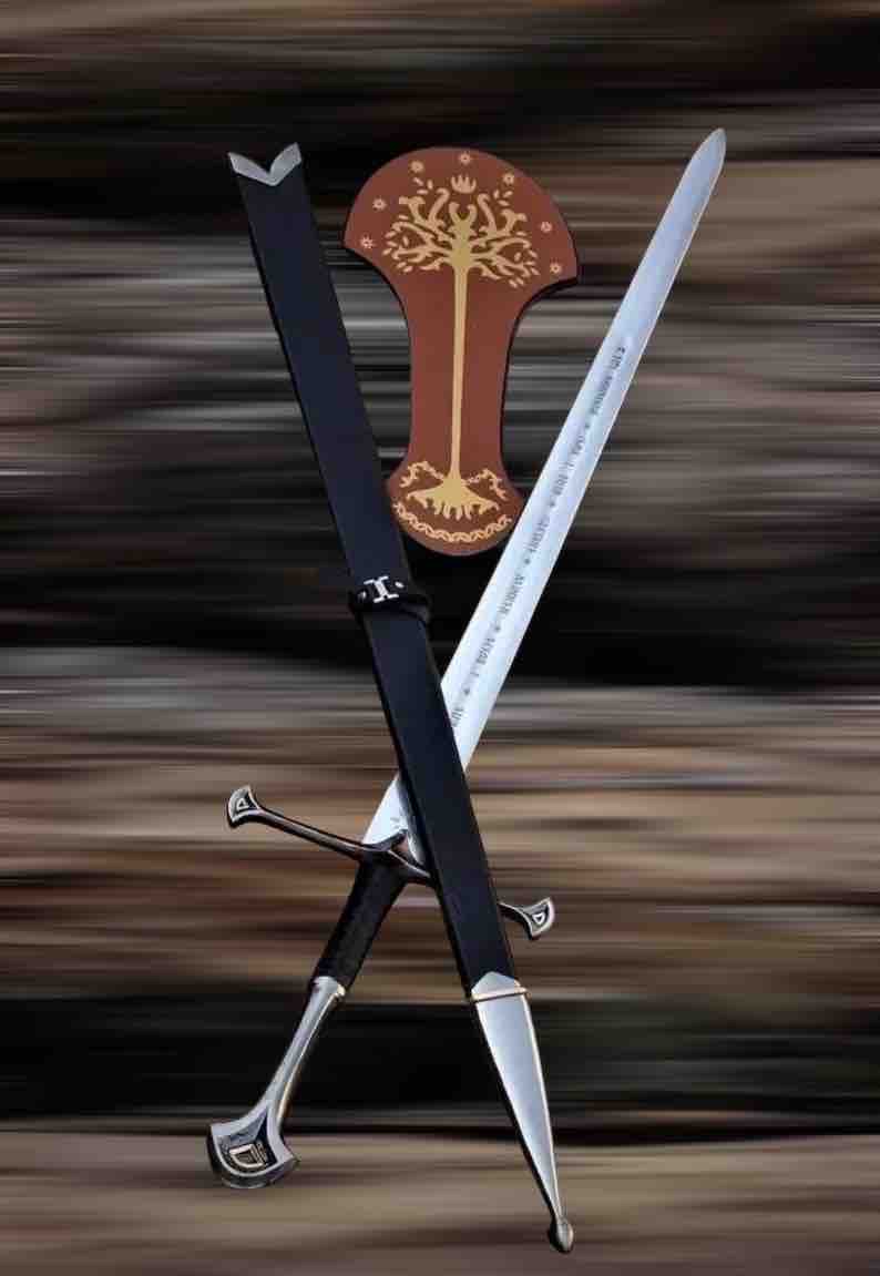 ANDURIL Sword of Strider, Custom Engraved Sword, LOTR Sword, | Inspire ...
