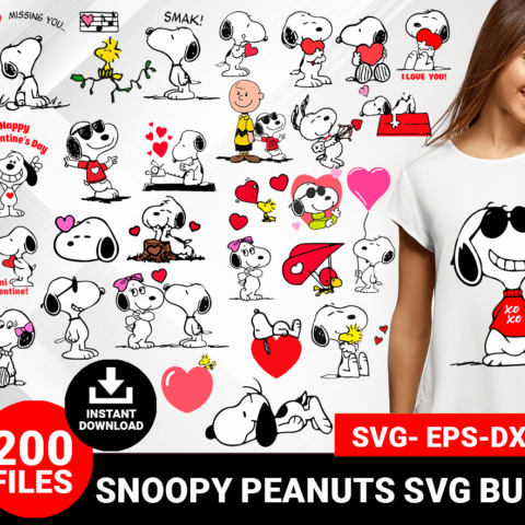Snoopy Love Bundle Svg, Trending Svg, Snoopy Svg, Trending S | Inspire ...