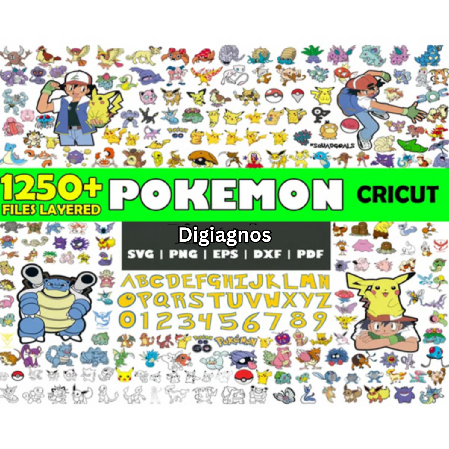 Pokemon Bundle Svg, Pokemon Svg, Anime Svg, Png Pdf Dxf Eps | Inspire ...