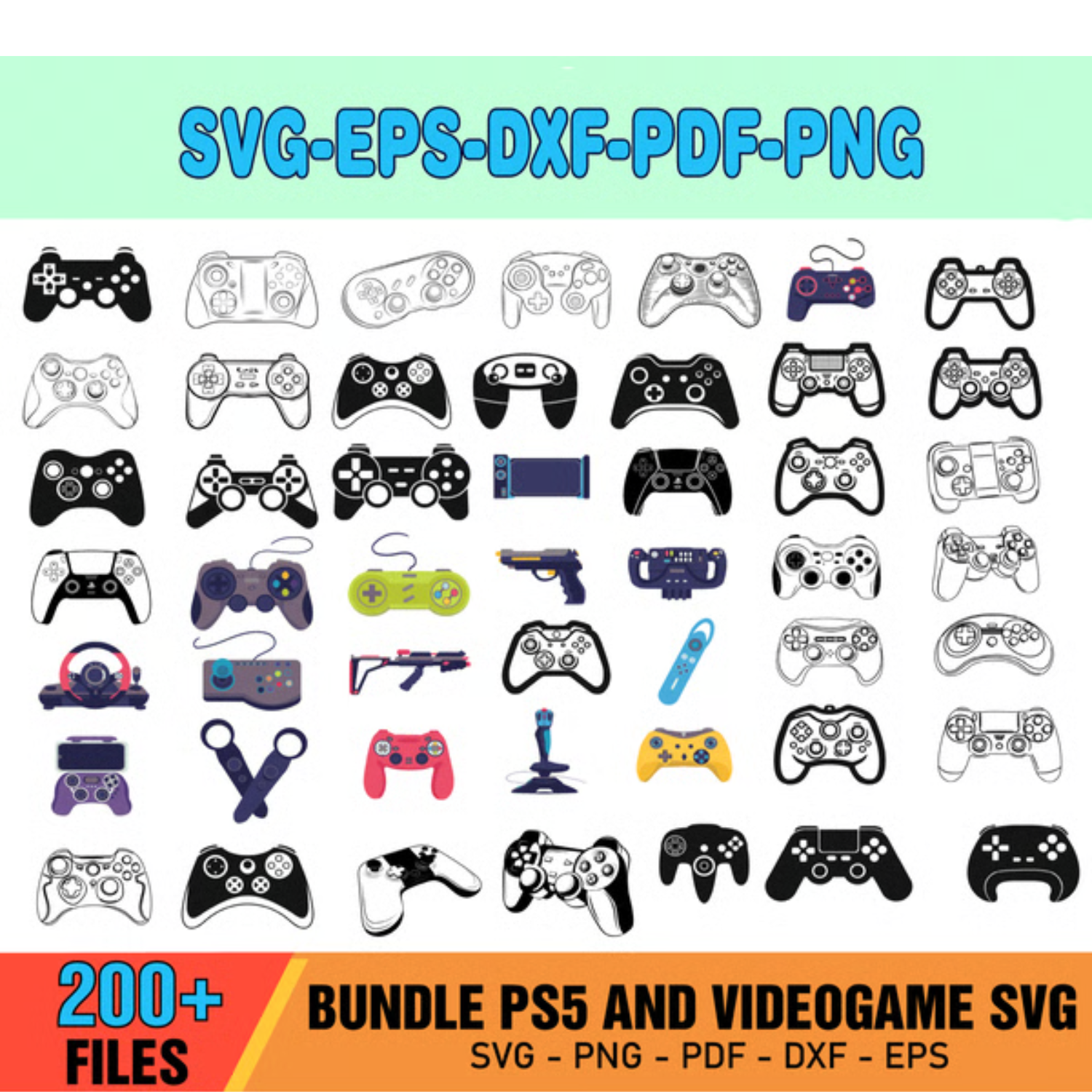 200+ PS5 And VideoGame Bundle Svg, Game Controllers S, Trend | Inspire ...