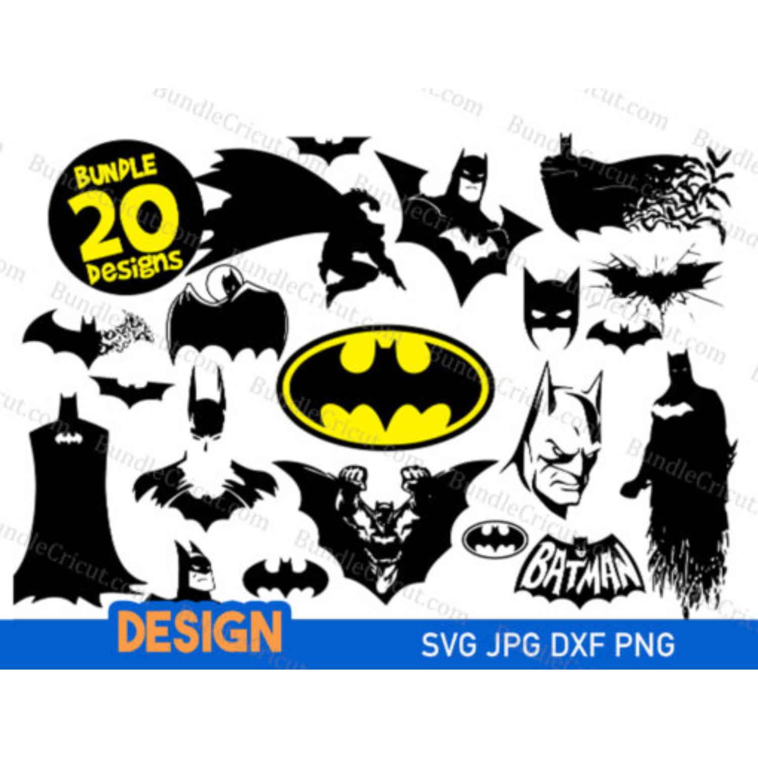 Batman, SVG Files, PNG Files, DXF Files, EPS Files, Vector G - Inspire ...