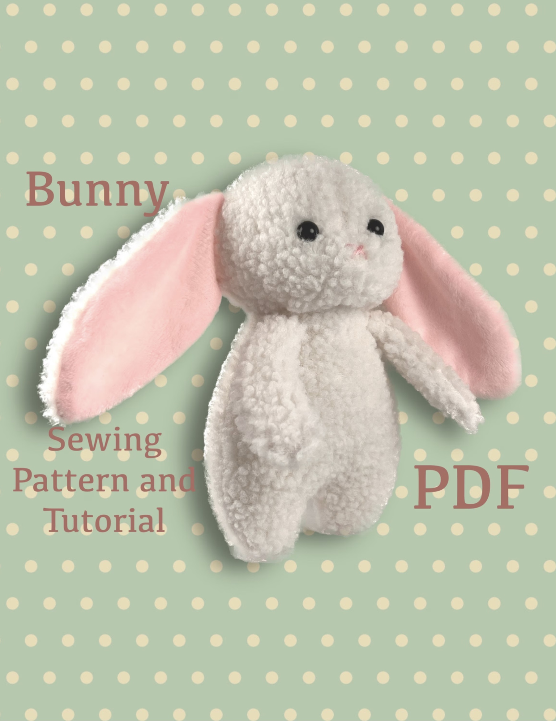 Bunny plushie sewing pattern and photo tutorial stuffed flow | Inspire ...