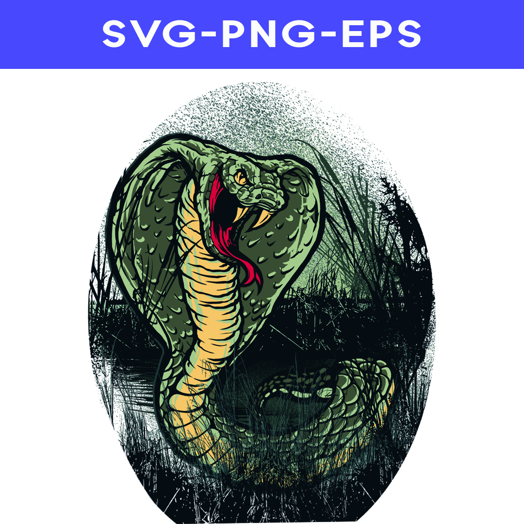 Cobra Outline Svg | Inspire Uplift