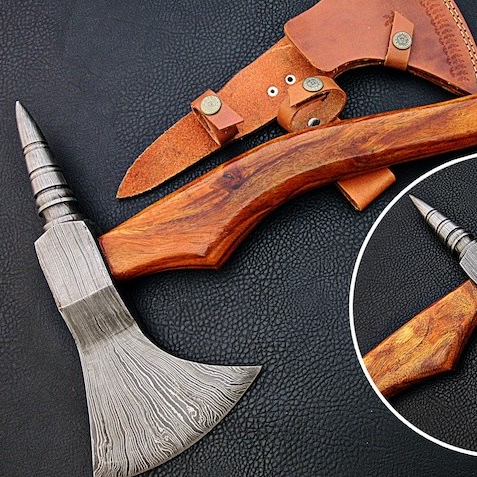 Handmade Damascus Steel Tomahawk / Hatchet / Viking / HT Axe | Inspire ...