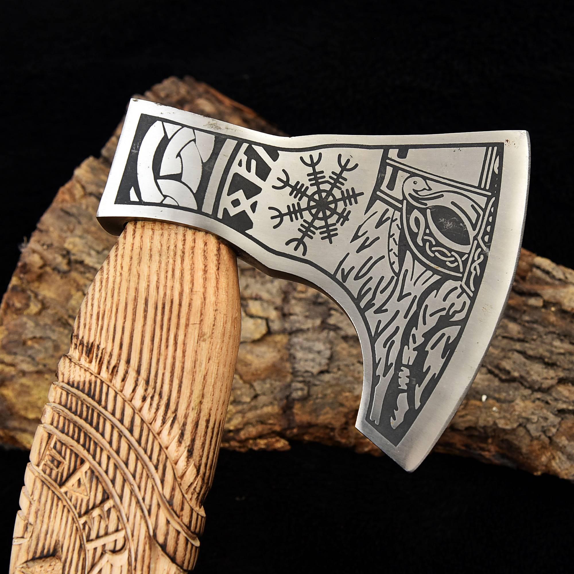 Kmcutlery Forged in Fire Custom made Viking War Axes 005 | Inspire Uplift
