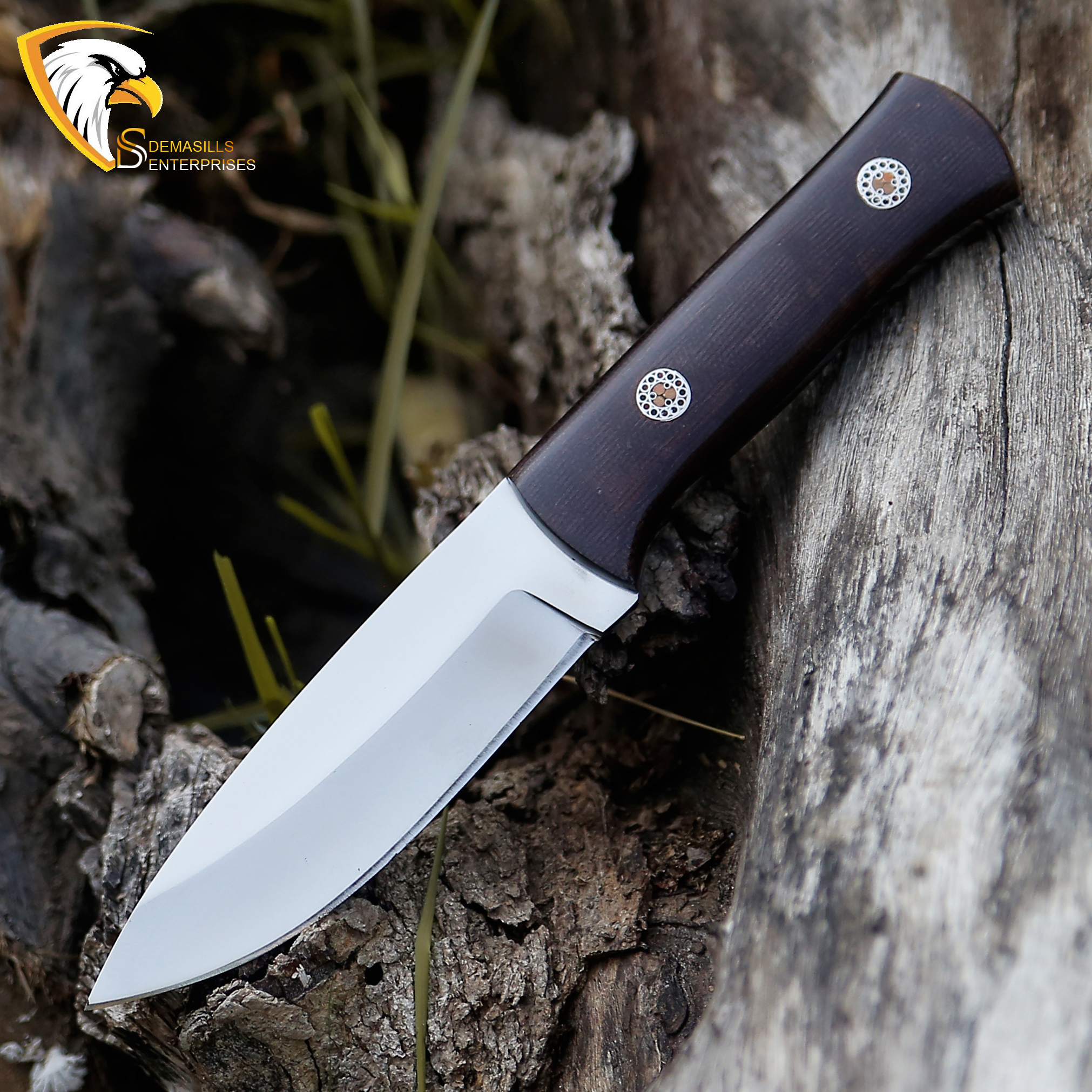 Handmade D2 Steel Skinner Knife Sheathe Handle With Leather | Inspire ...