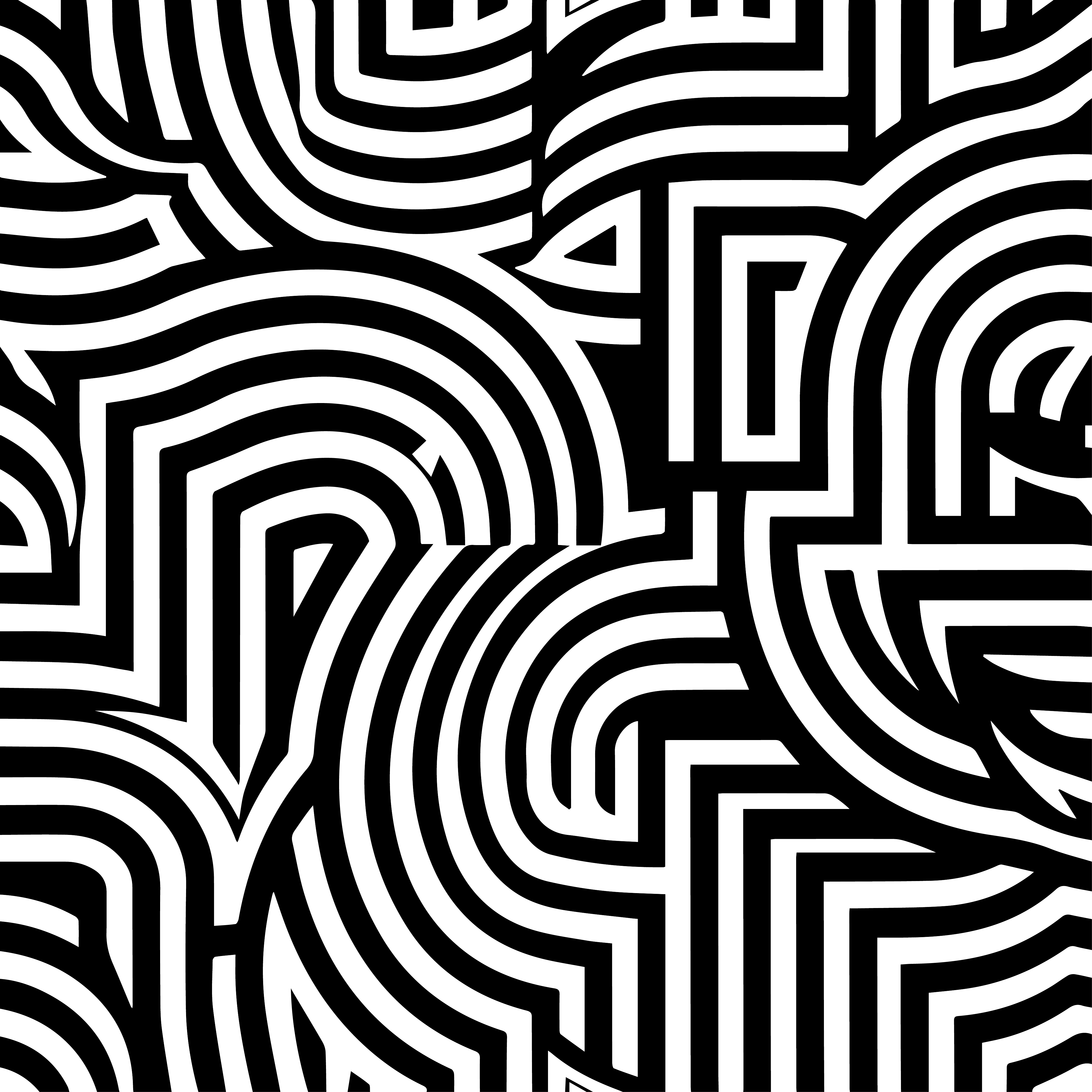 Seamless Pattern Black and White Vector Style 1 PNG , SVG | Inspire Uplift