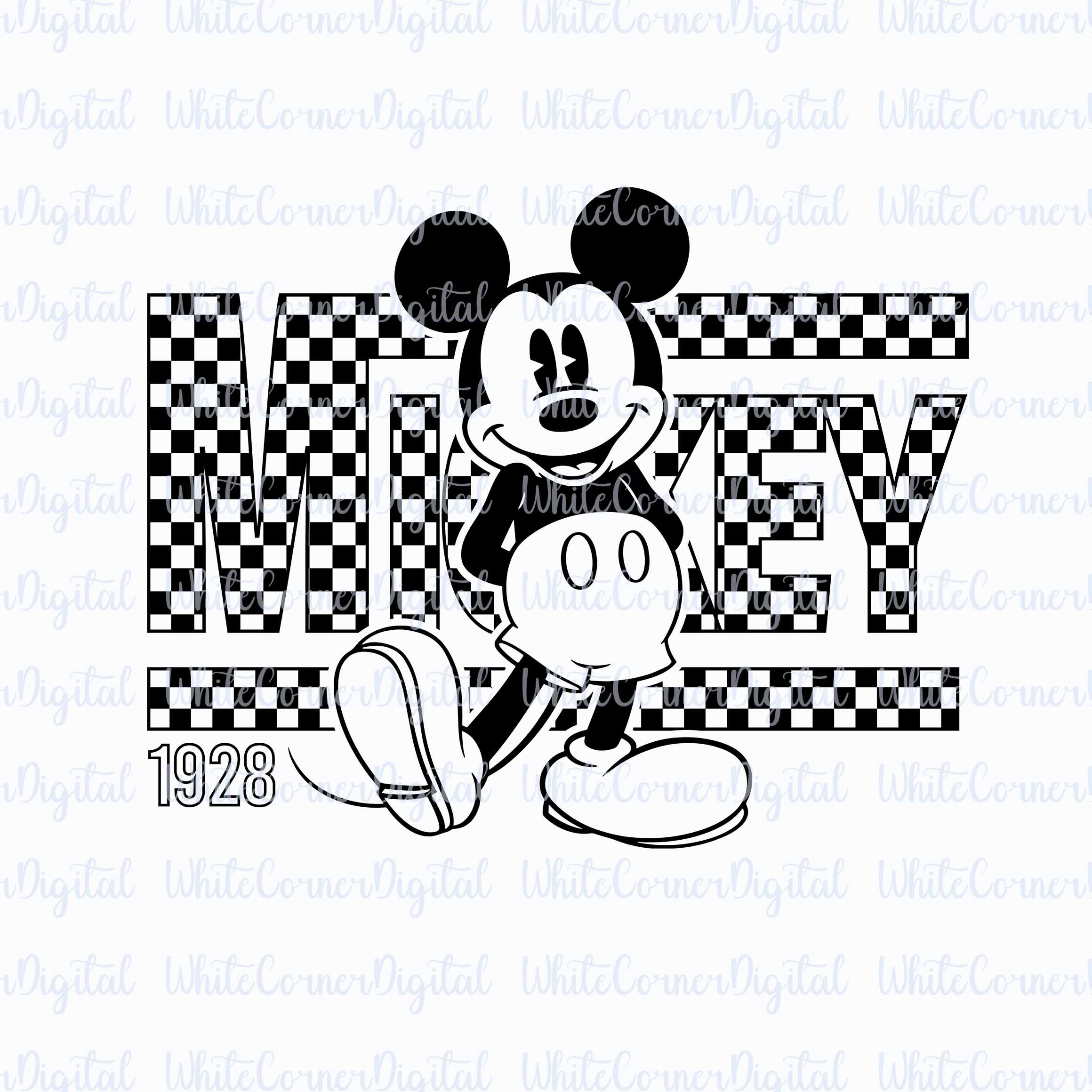 Checkered Mouse Poses PNG, Family Trip Svg, Family Vacation | Inspire ...