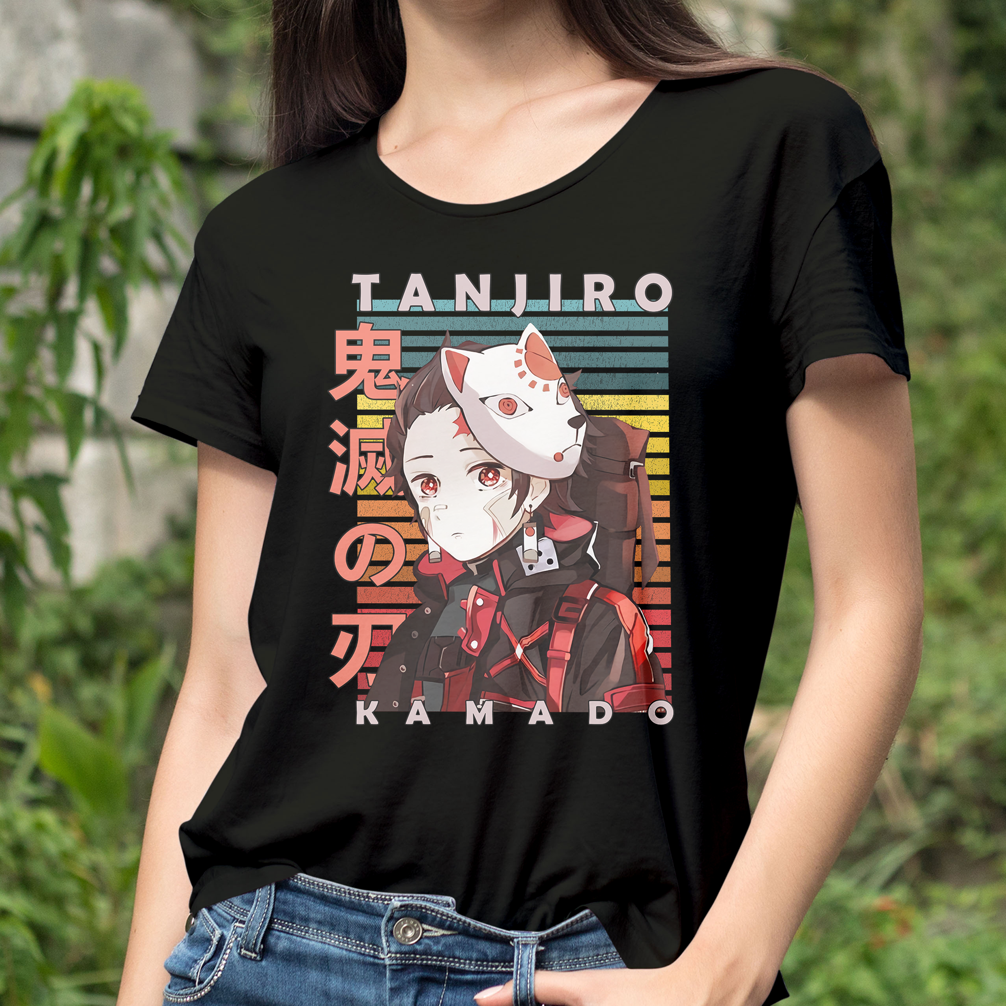 Tanjiro Kamado Demon Slayer Kimetsu no Yaiba Retro Style Ani | Inspire ...