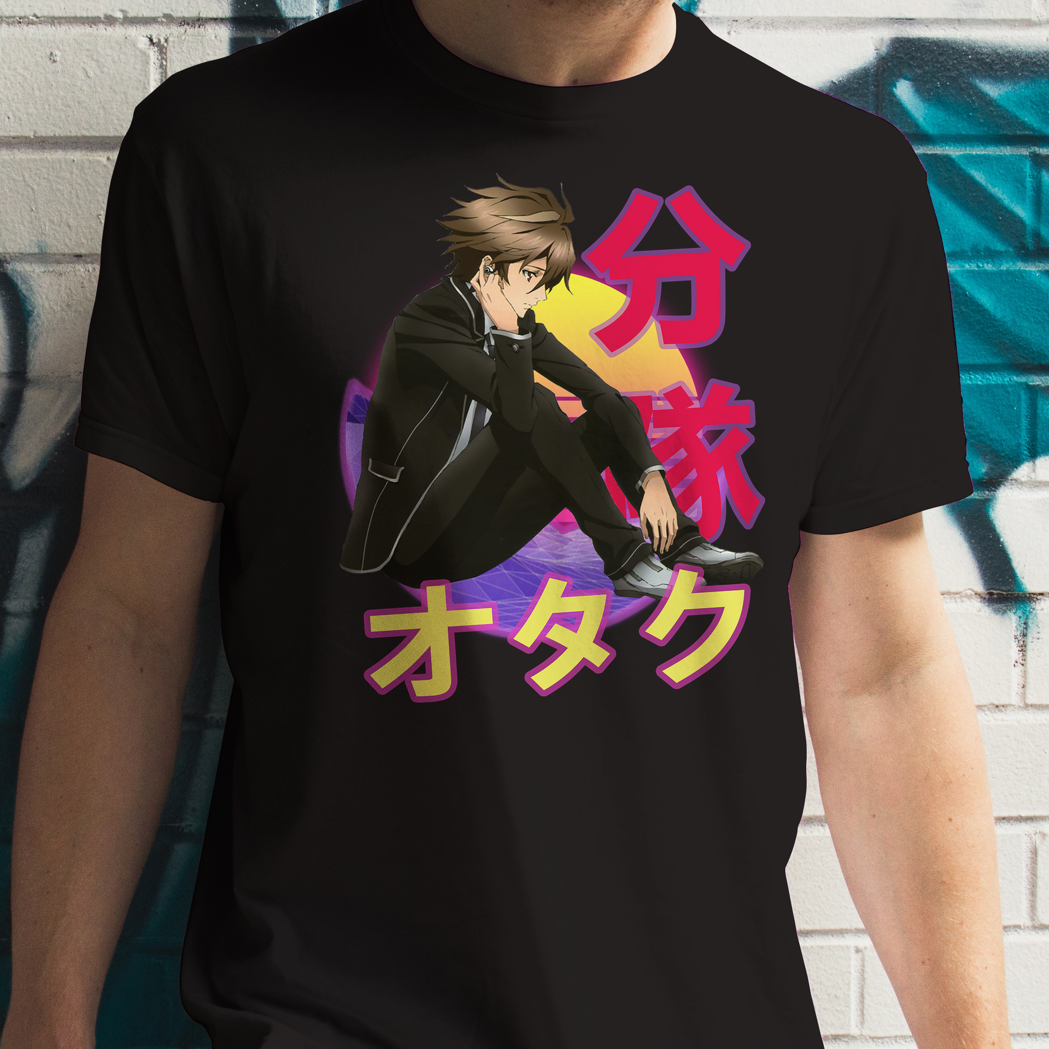 Shu Ouma Guilty Crown Giruti Kuraun Retro Sunset Anime Unise | Inspire ...