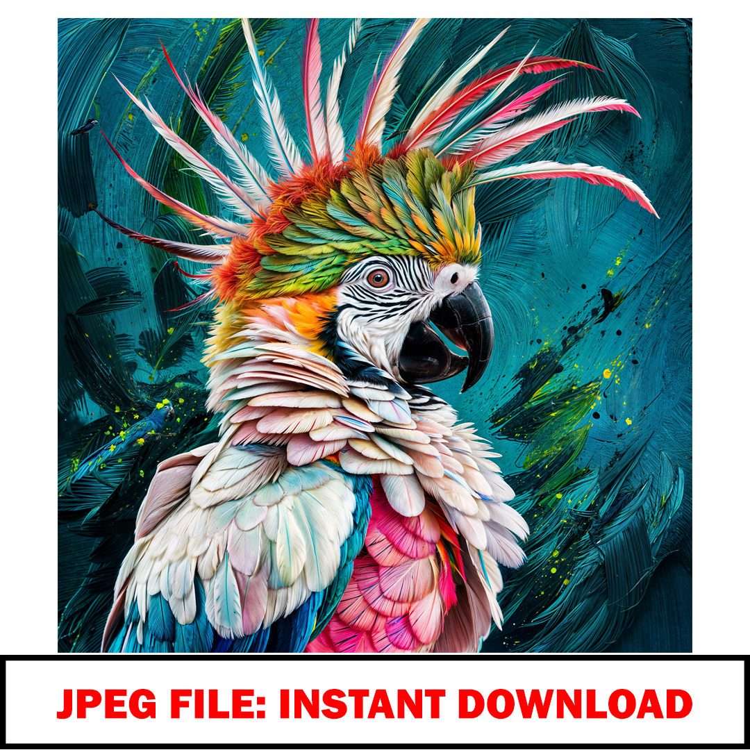 COLORFUL VIBRANT PARROT | Inspire Uplift