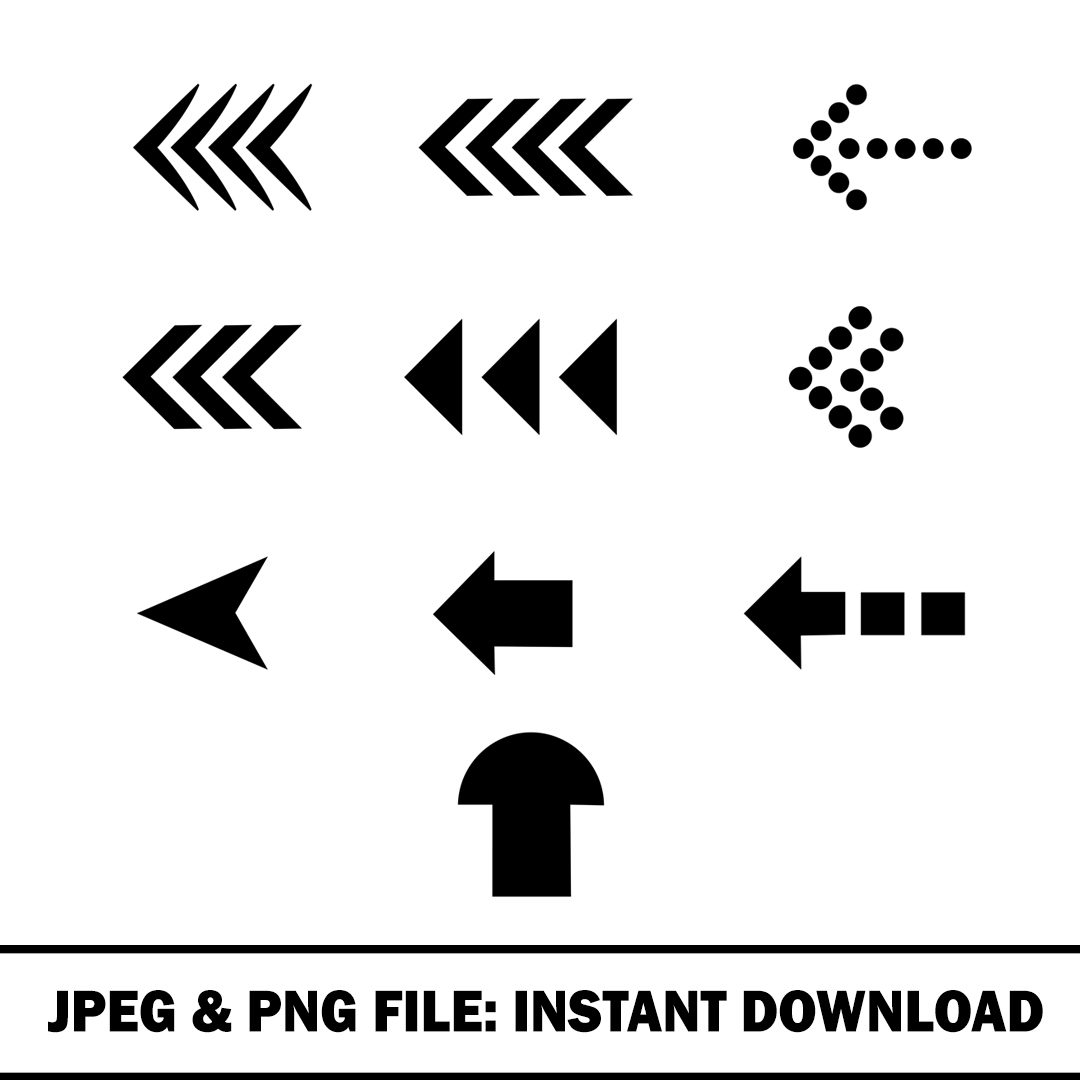 Set of arrows vector. high quality JPG and PNG | Inspire Uplift