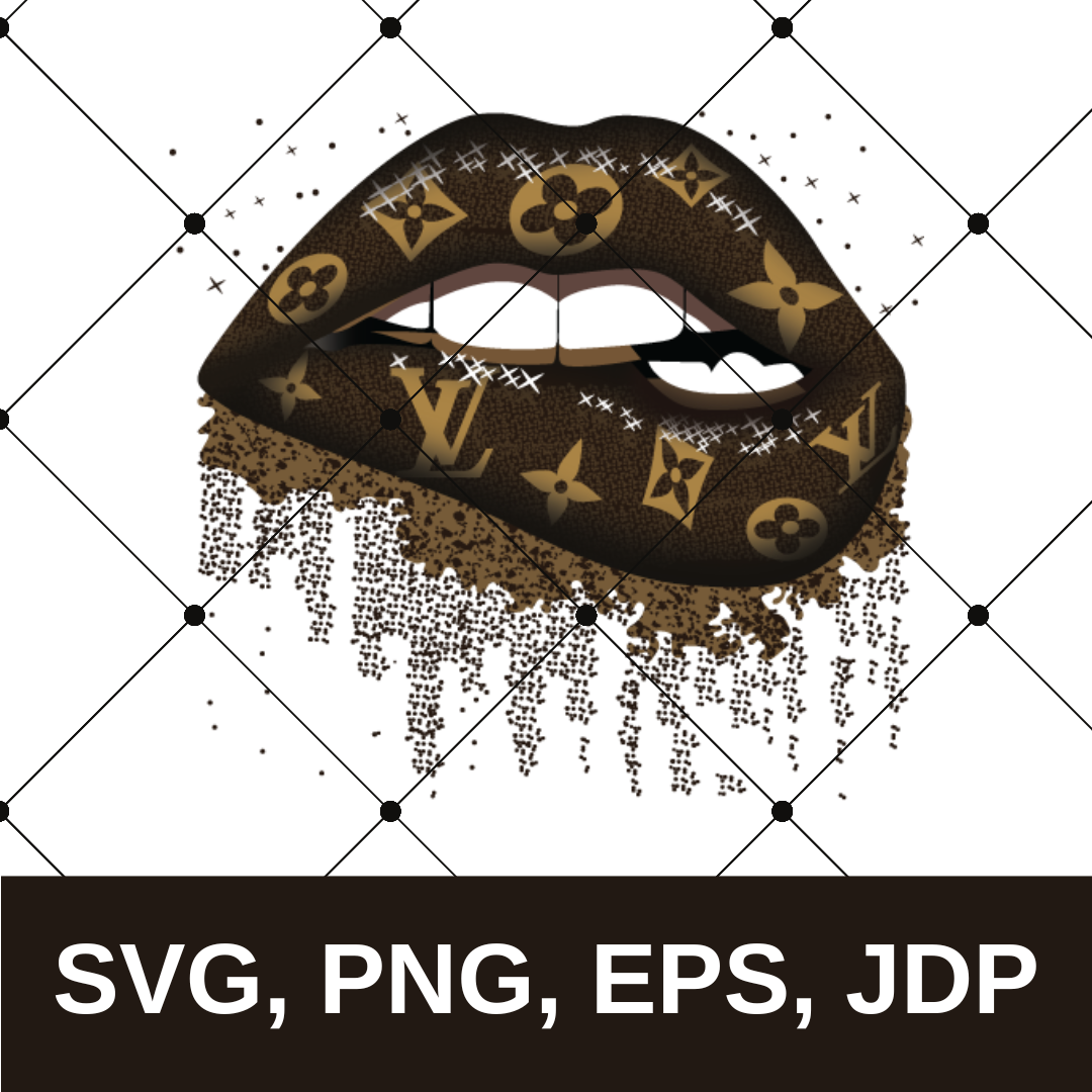 Louis Vuitton Lips SVG, PNG, EPS, JPG | Inspire Uplift