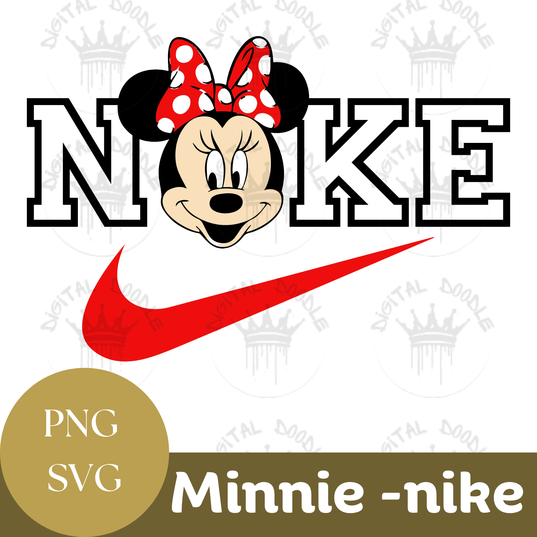 Nike Minnie Love Svg, Nike Minnie Mouse Logo Svg | Inspire Uplift
