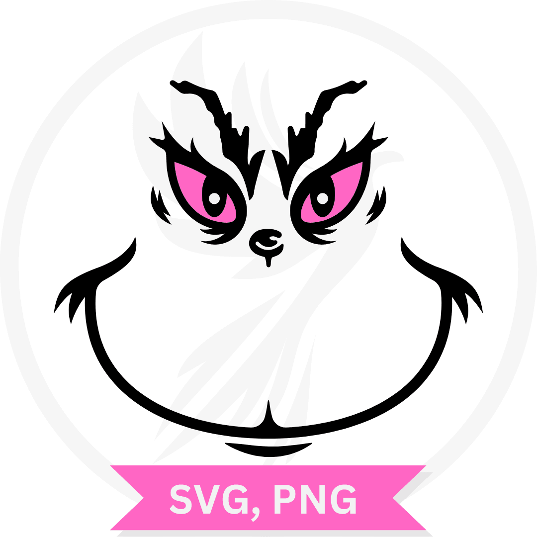 Grinch Face SVG & PNG Pink Eyes | Christmas Digital Design f | Inspire ...