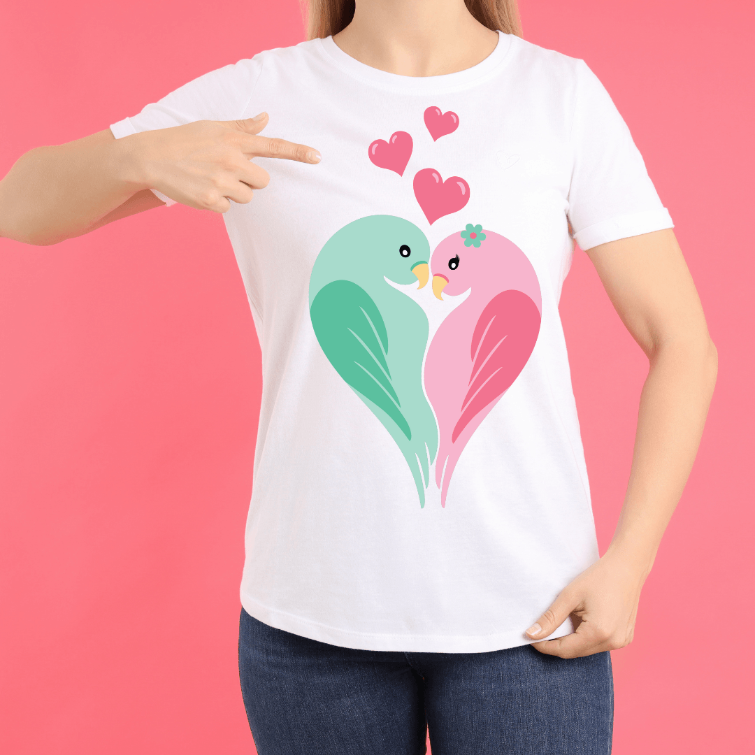 Valentine Love Birds SVG PNG | Cute Romantic Birds Clipart | | Inspire ...