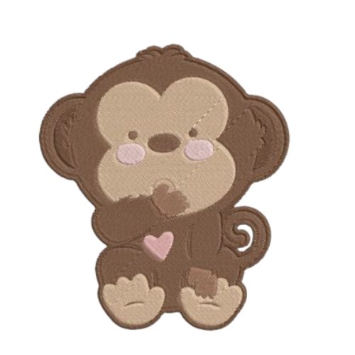 Baby Monkey Embroidery Design | Inspire Uplift