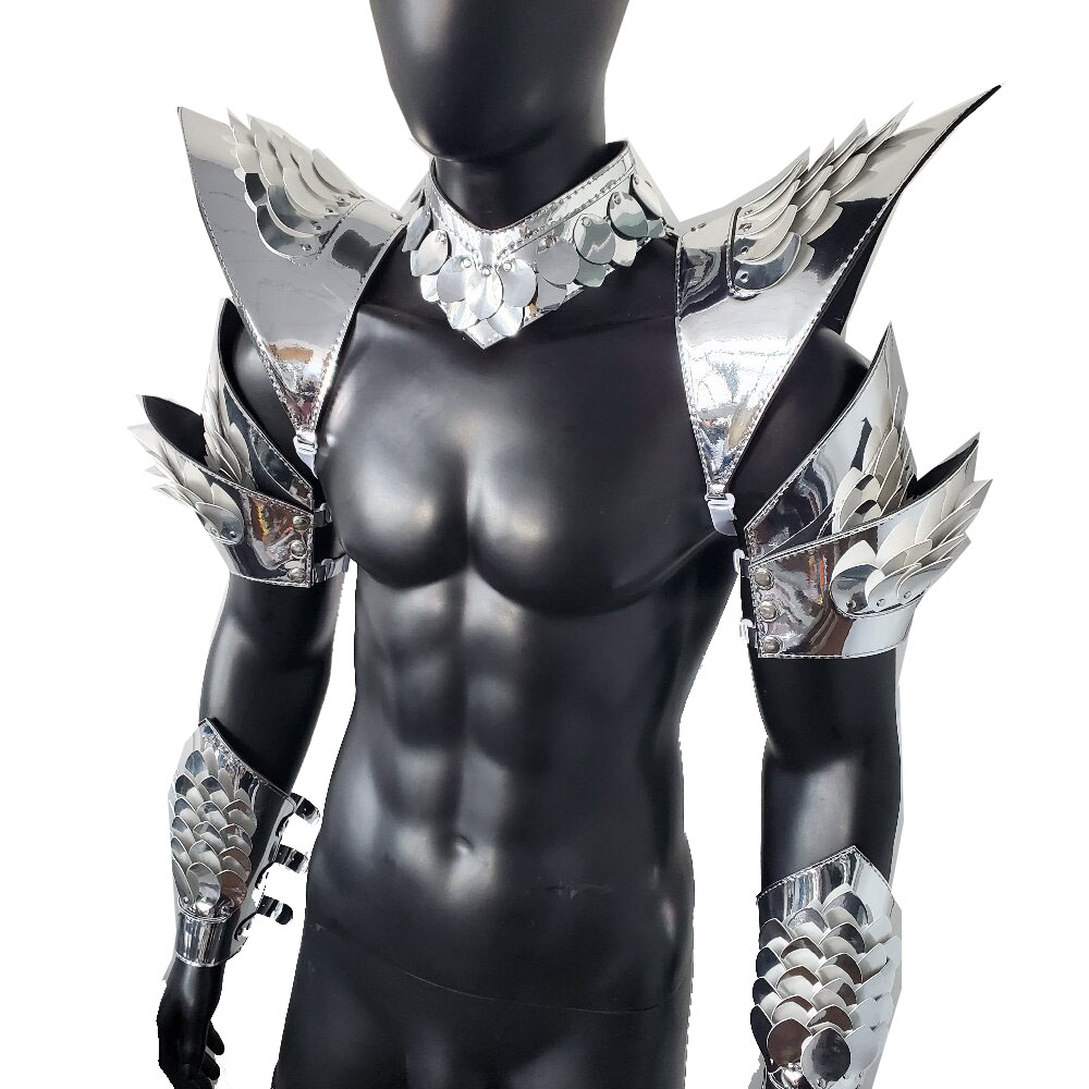 Burning Man Holographic Silver Dragon Scale Armor,Rave Festi | Inspire ...