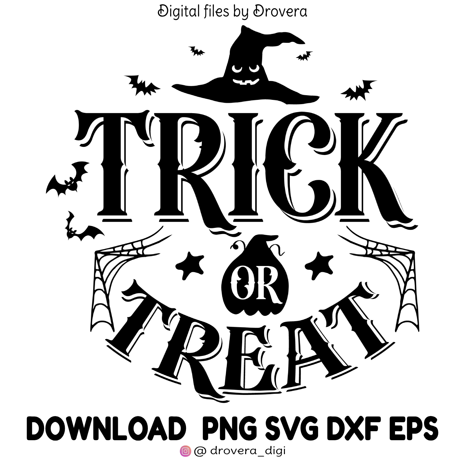 Trick or Treat, printable,Halloween, typography,Fall Designs | Inspire ...