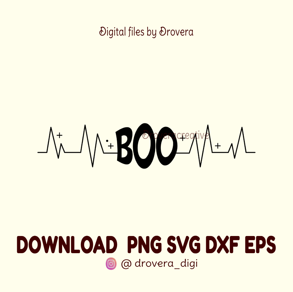 Boo PNG SVG DXF printable cut files | Inspire Uplift