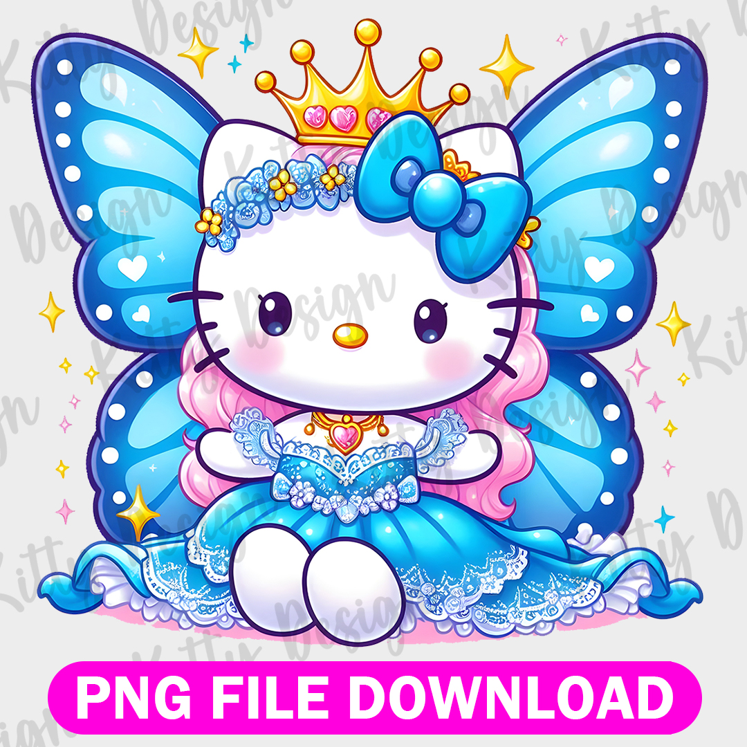 Hello Kitty PNG l Cute Hello Kitty Birthday Png l Butterfly | Inspire ...