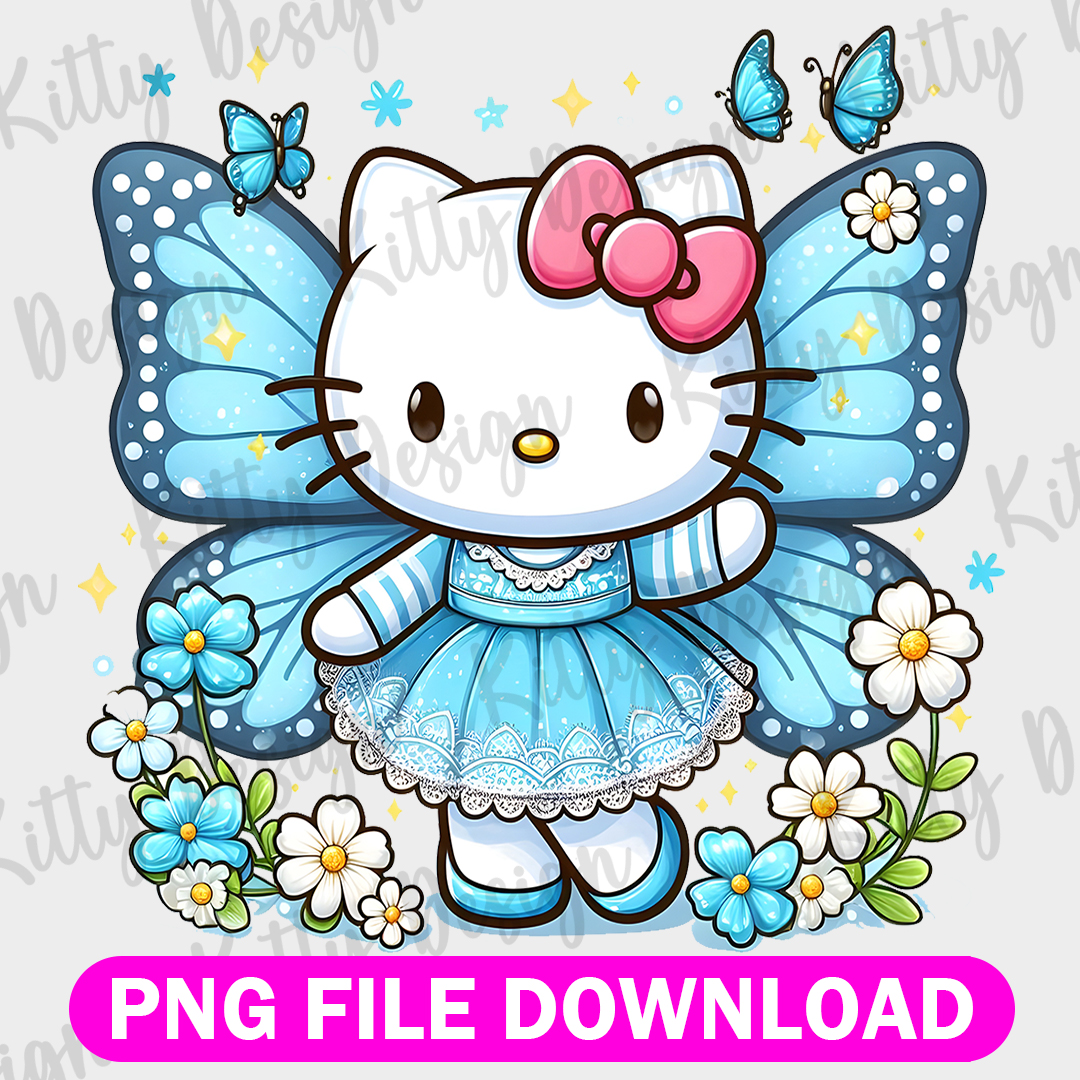 Hello Kitty PNG l Cute Hello Kitty Birthday Png l Butterfly | Inspire ...