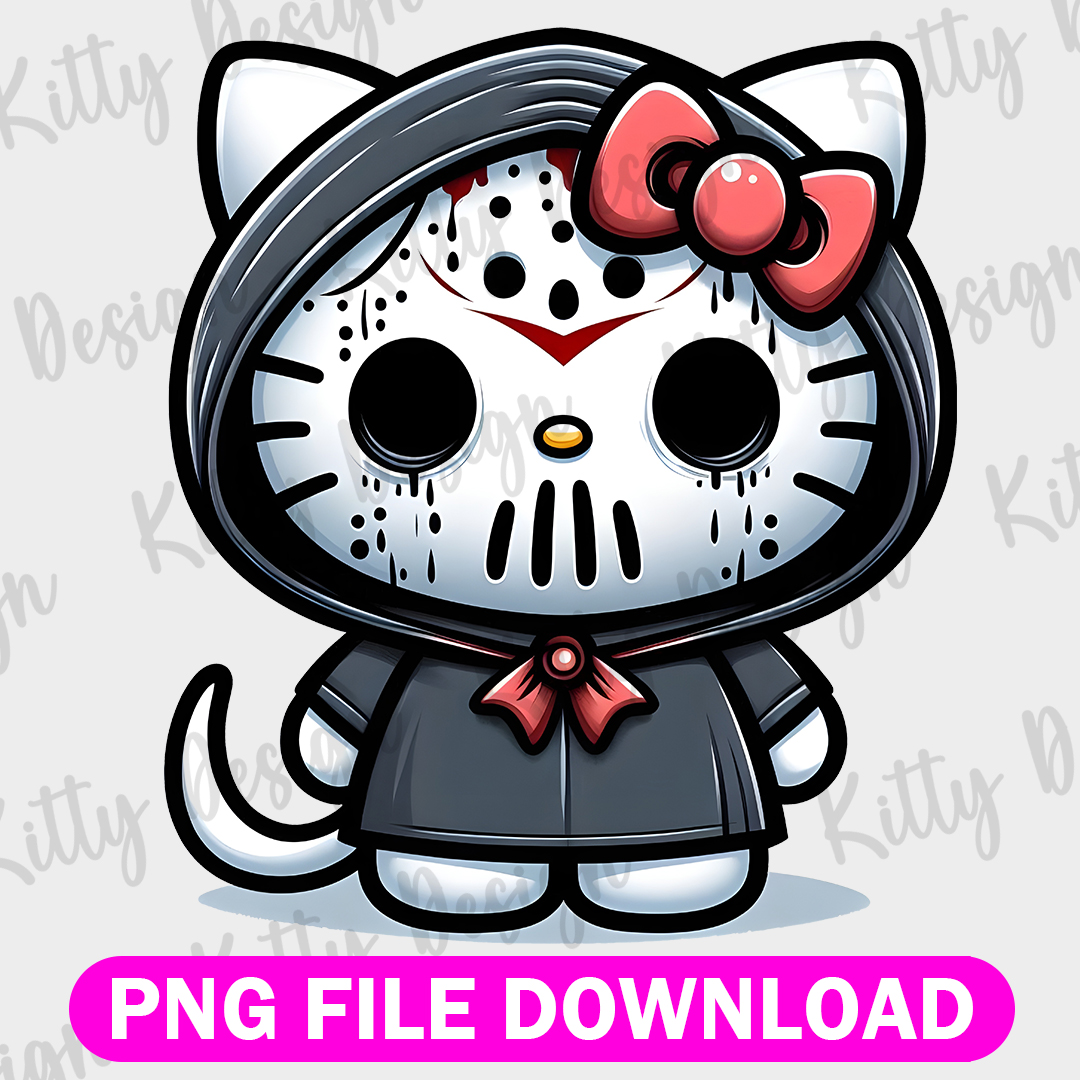 Jason Voorhees Hello Kitty PNG l Halloween Hello Kitty Png l | Inspire ...