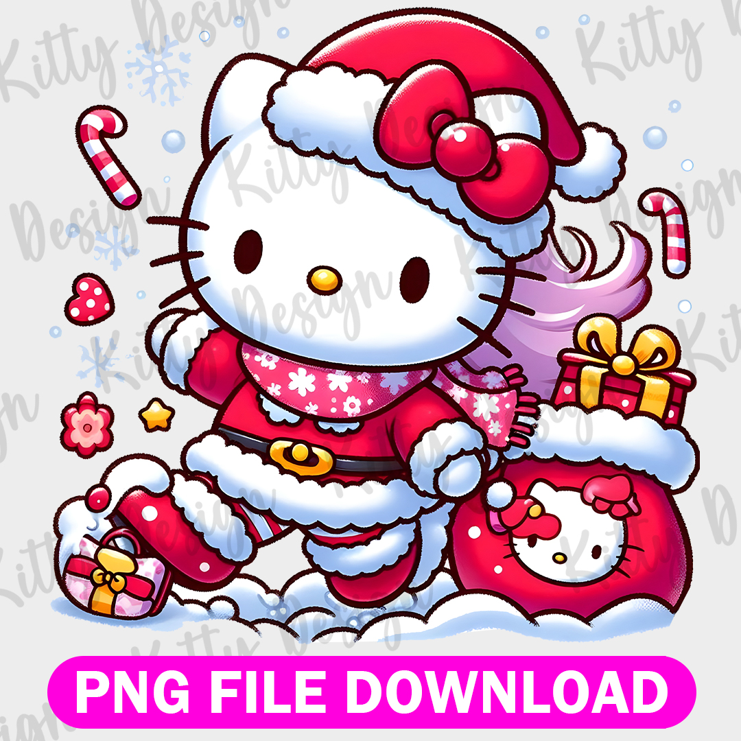 Santa Claus Hello Kitty PNG l Hello Kitty Png l Santa Claus | Inspire ...