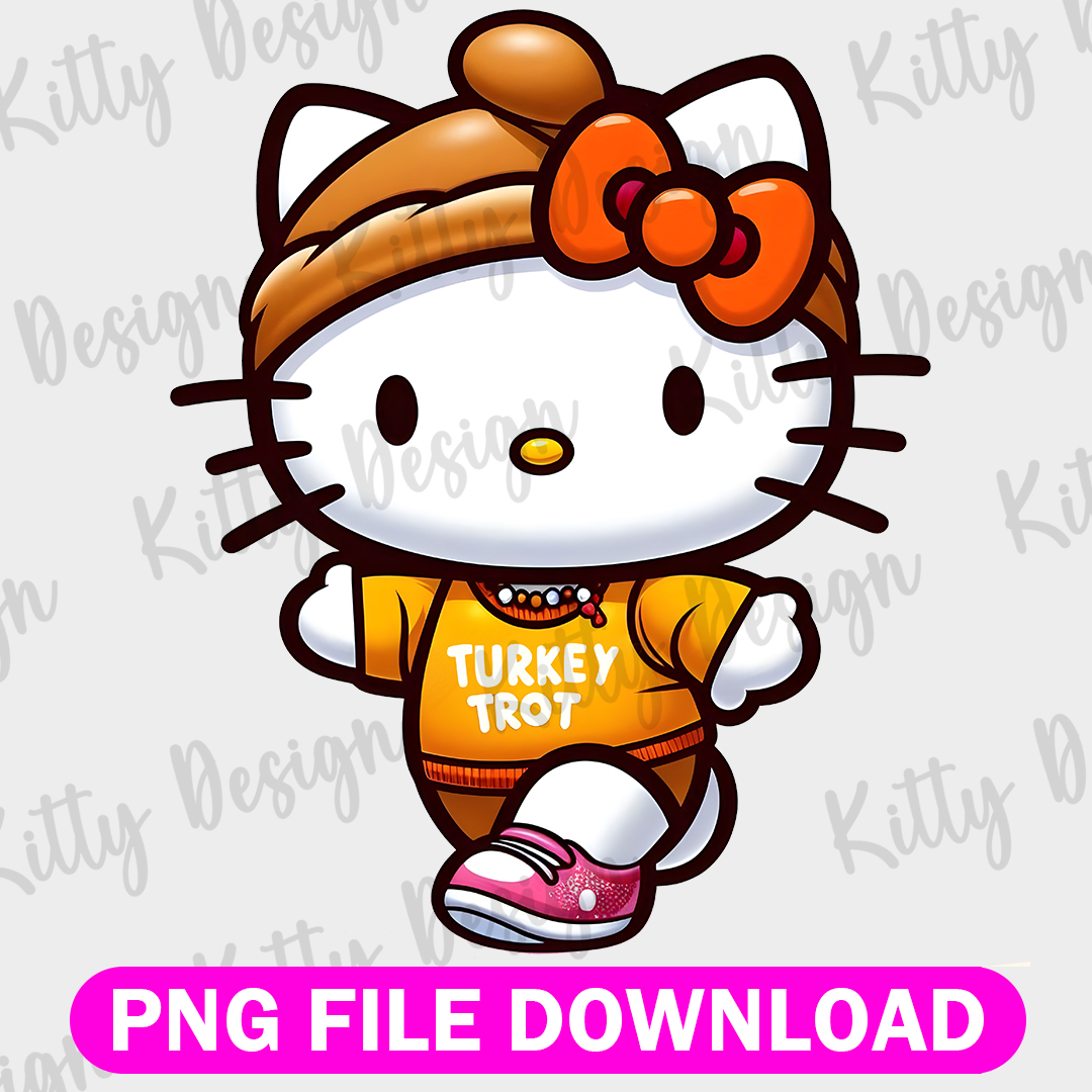 Falling Thanksgiving Hello Kitty PNG l Hello Kitty clipart l | Inspire ...