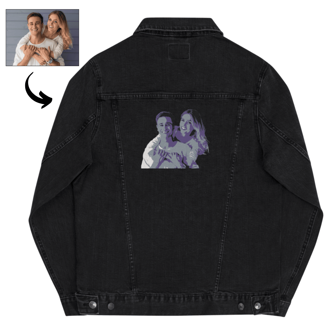 Custom Embroidered Denim Jacket with Photo – Personalized Gi | Inspire ...