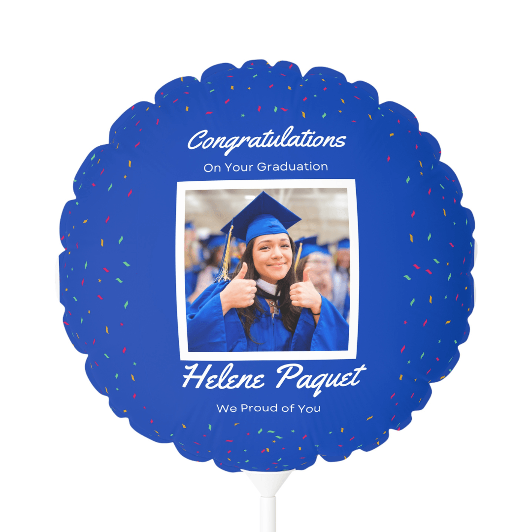 Personalized Graduation Balloons with Photo – Custom Congrat | Inspire ...