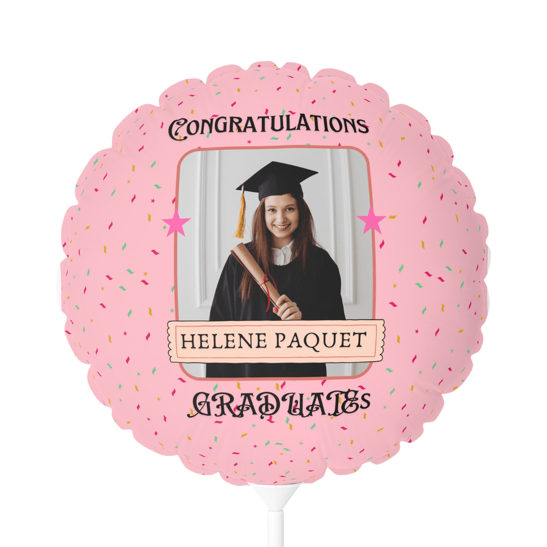 Personalized Graduation Balloon with Photo & Name – Custom P | Inspire ...