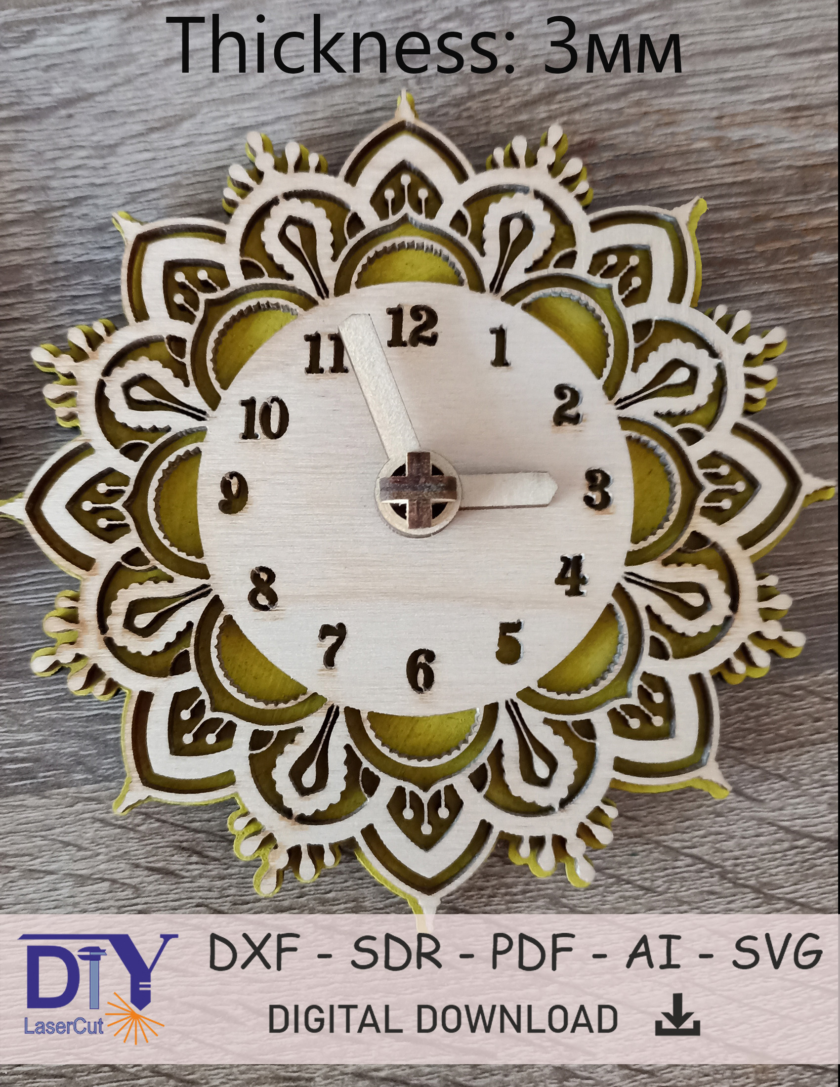 Roman Clock Svg | Inspire Uplift