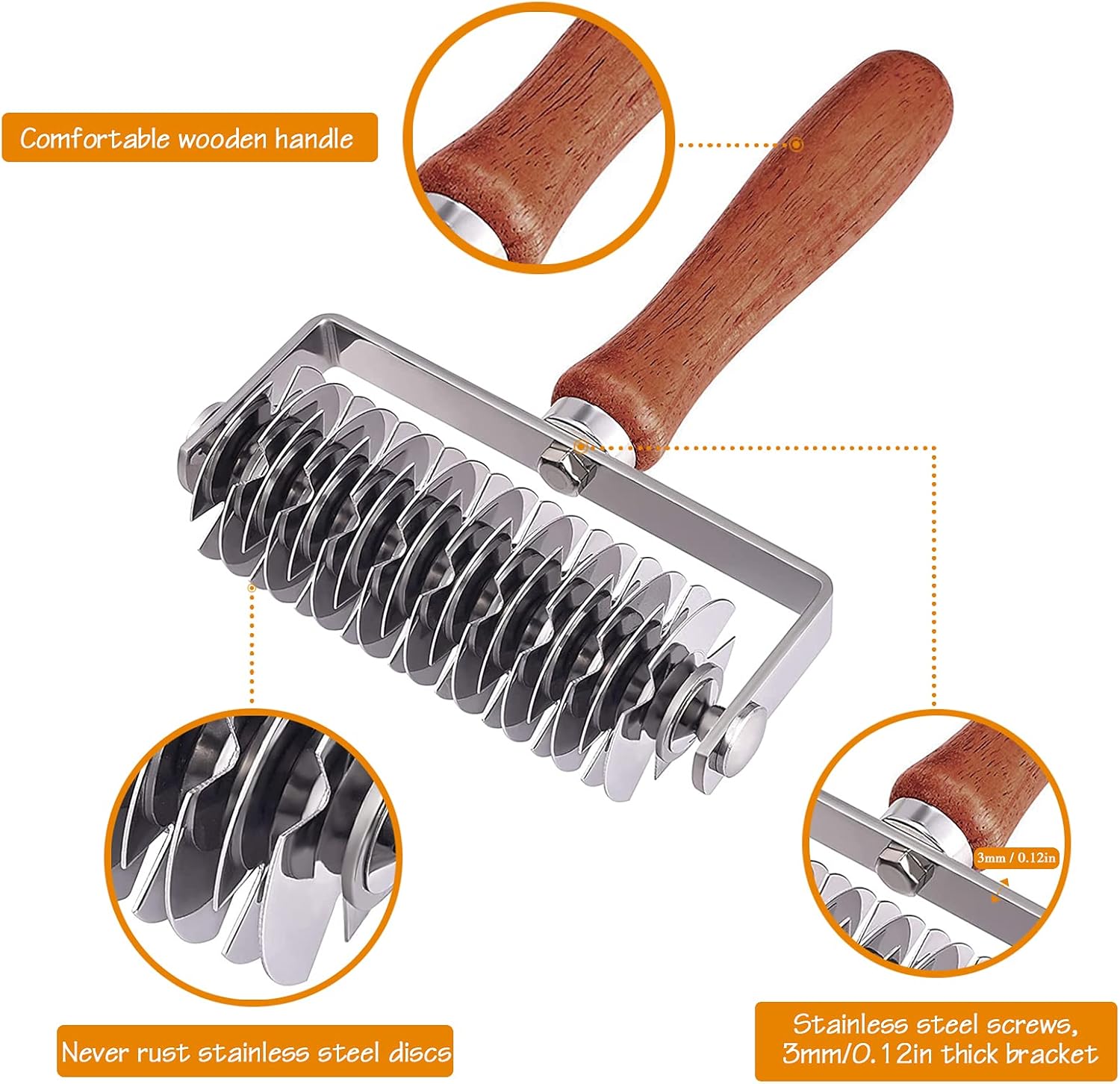 Stainless Steel Lattice Dough Cutter | Inspire Uplift