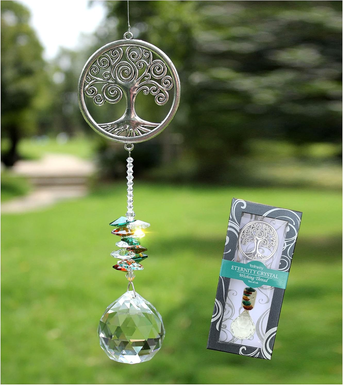 Crystal Garden Suncatcher Hanging Crystals Ornament | Inspire Uplift