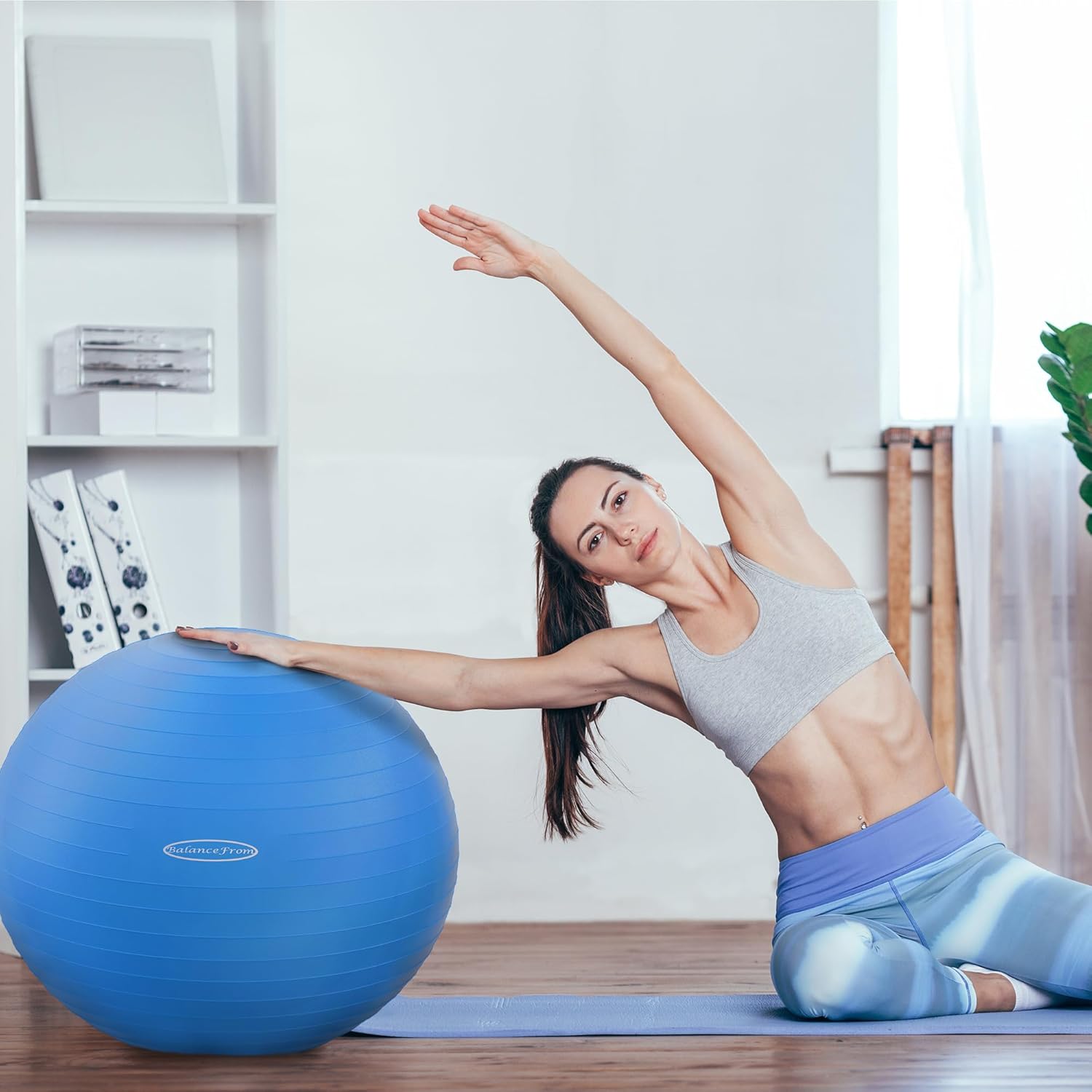 Anti-Burst and Slip Resistant Exercise Ball Yoga Ball Fitnes | Inspire ...