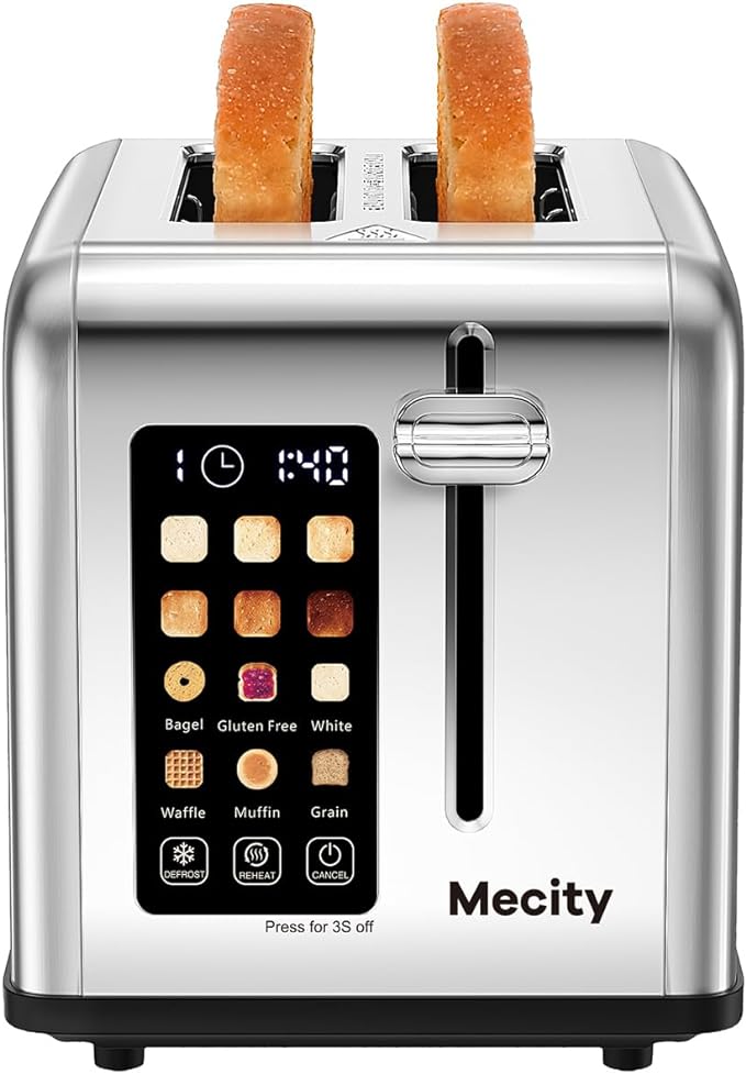 Stainless Steel Smart Bread Toaster for Bagel Muffin Waffle | Inspire ...