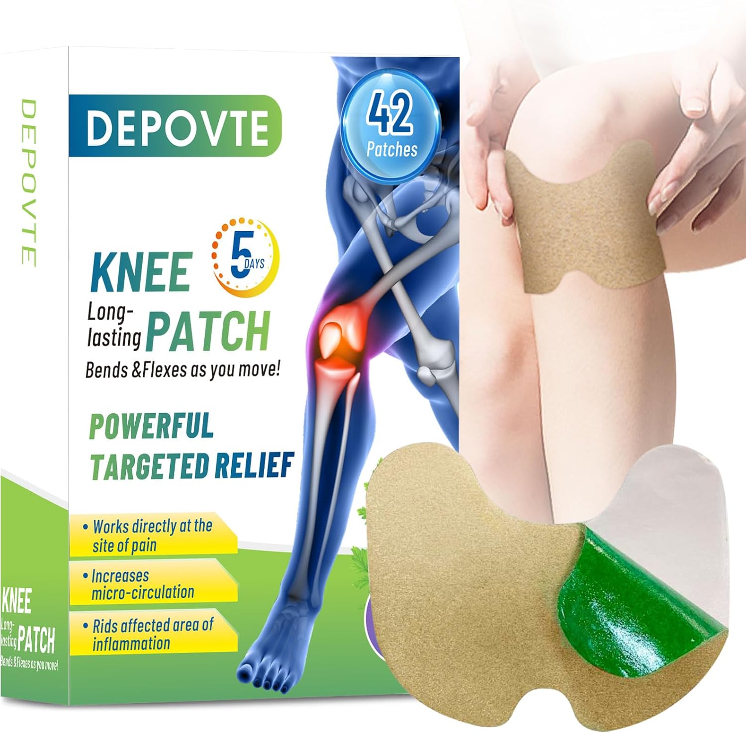 42PCS Knee Patches,Knee Relief Patch, of Knee Patch for Knee | Inspire Uplift