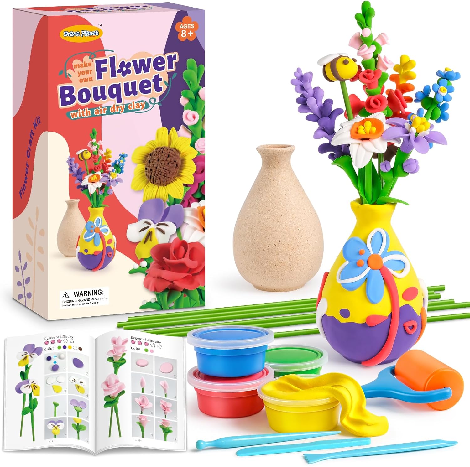Flower Craft Kit for Kids, Make Your Own Flower Bouquet with | Inspire ...