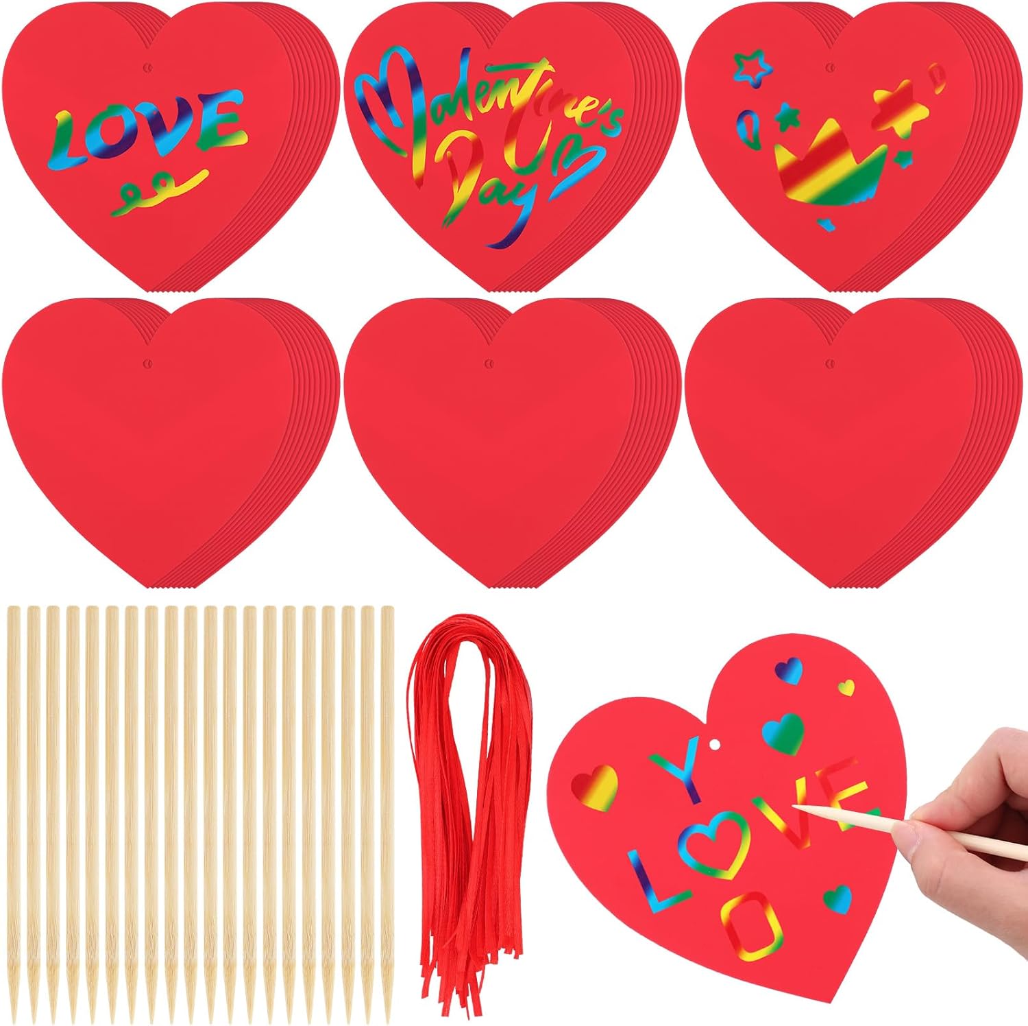Craft for Kids Classroom Art Paper Scratch Off Valentine Car | Inspire ...