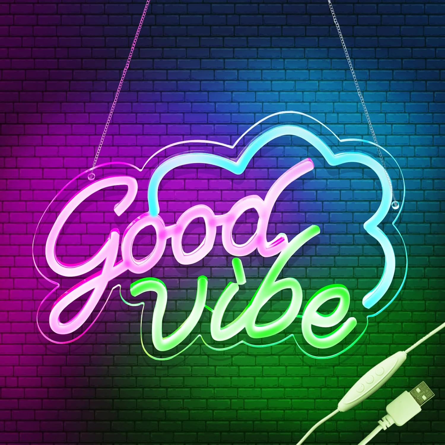 Good vibe Neon sign Neon Sign Led Neon Lights Pink Neon Sign | Inspire ...