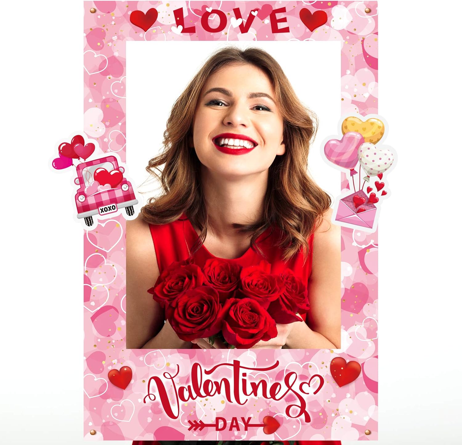 Valentines Day Theme Selfie Photo Booth Picture Frame and Pr | Inspire ...