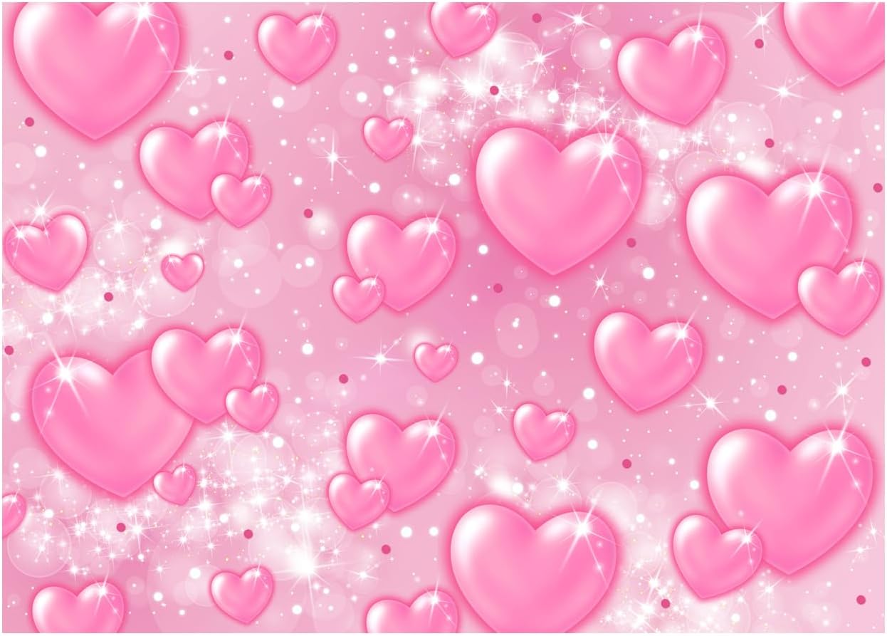 Pink Hearts Valentines Day Backdrop y2k Backdrops for Photos | Inspire ...
