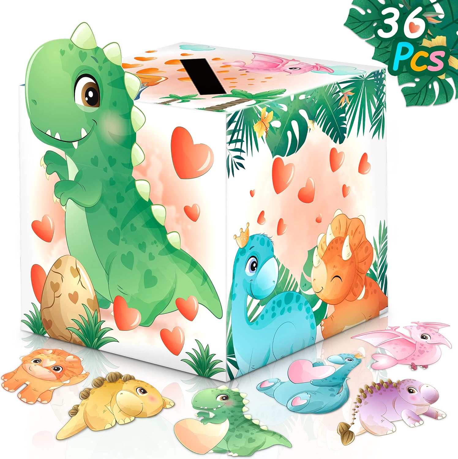 Dinosaur Valentines Cards for Classroom Kids | Inspire Uplift