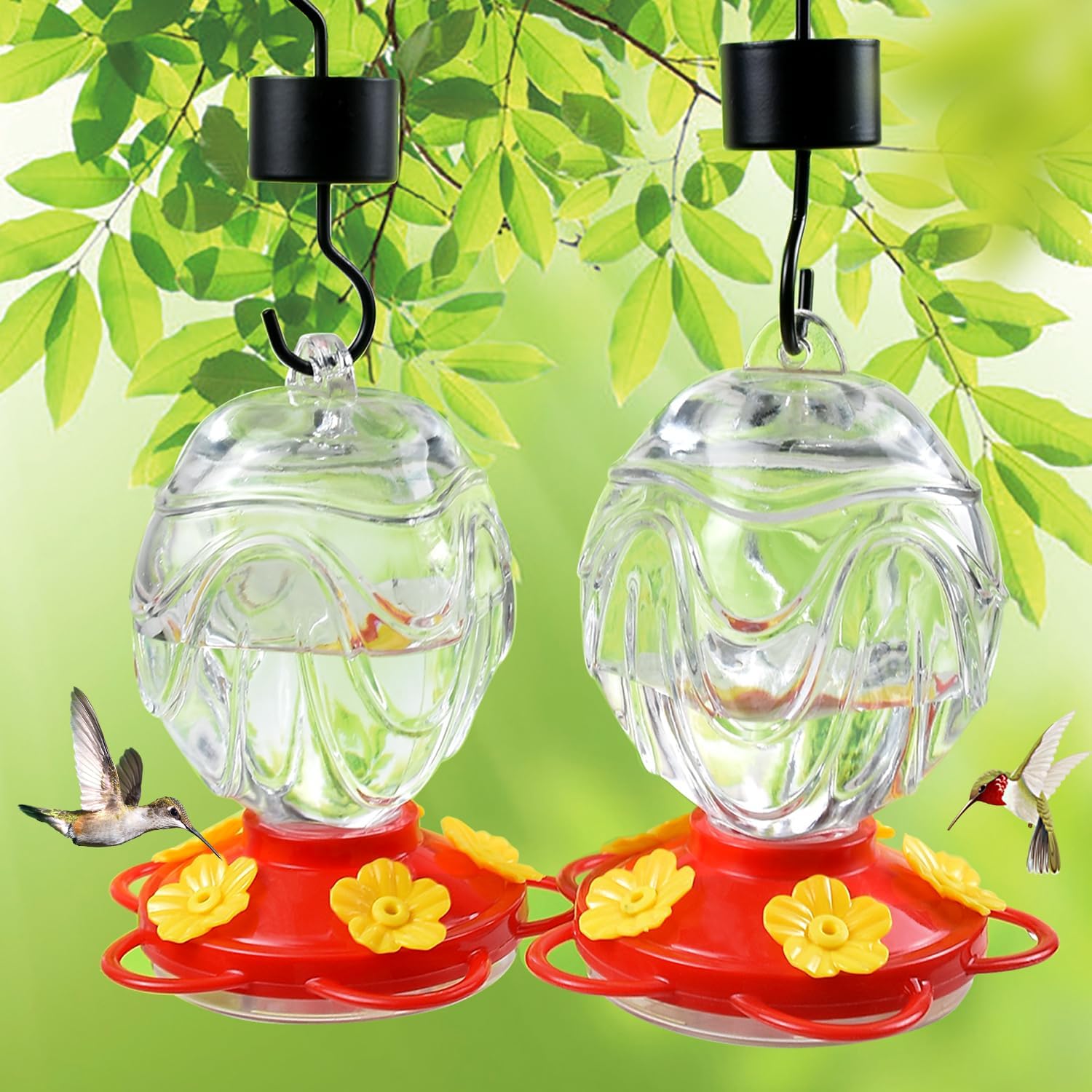 Glass Hummingbird Feeders for Outdoors | Inspire Uplift