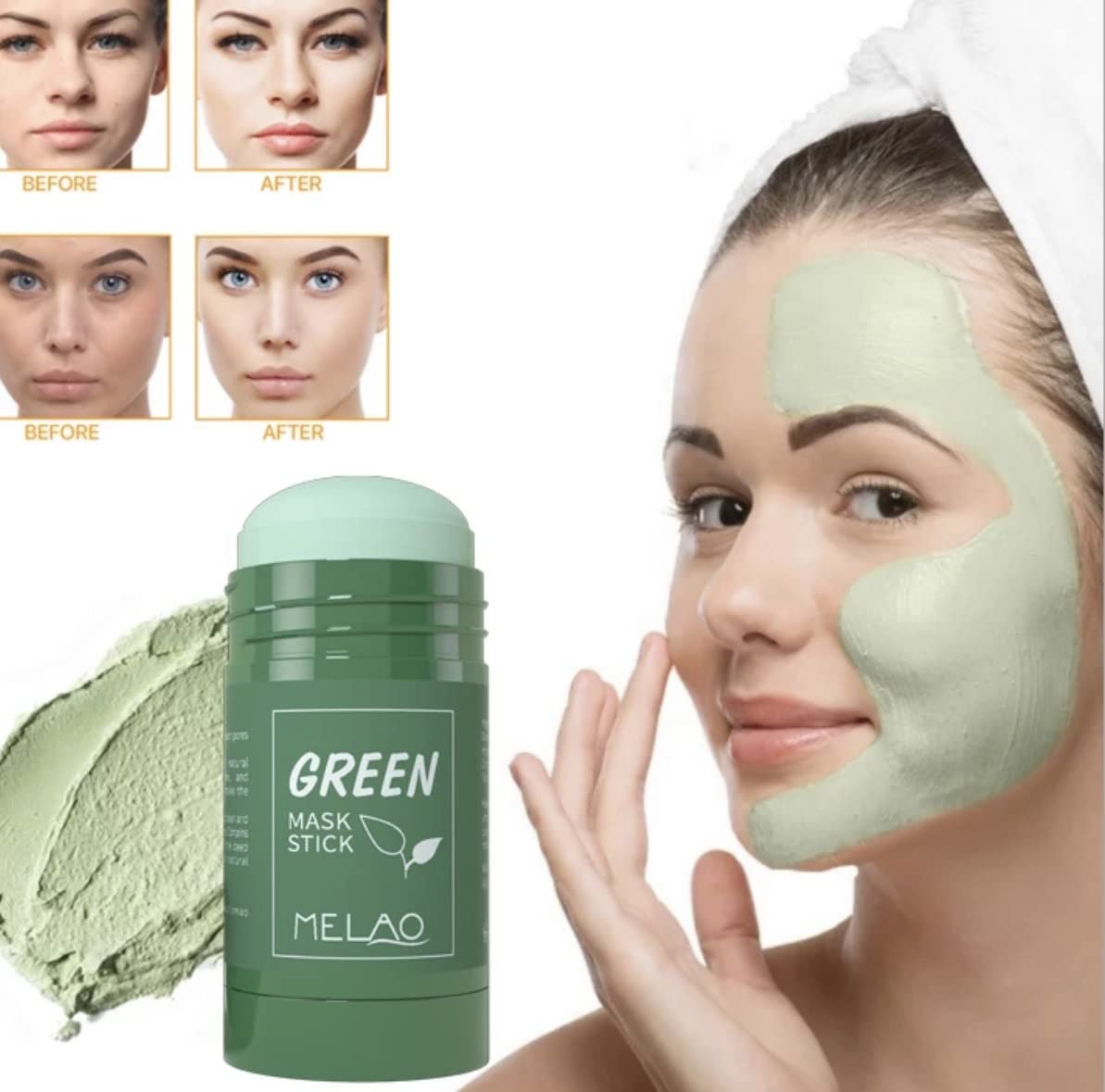 Green Tea Mask for Face Luxury Clay Detox for Scrub, Skin Ca | Inspire ...