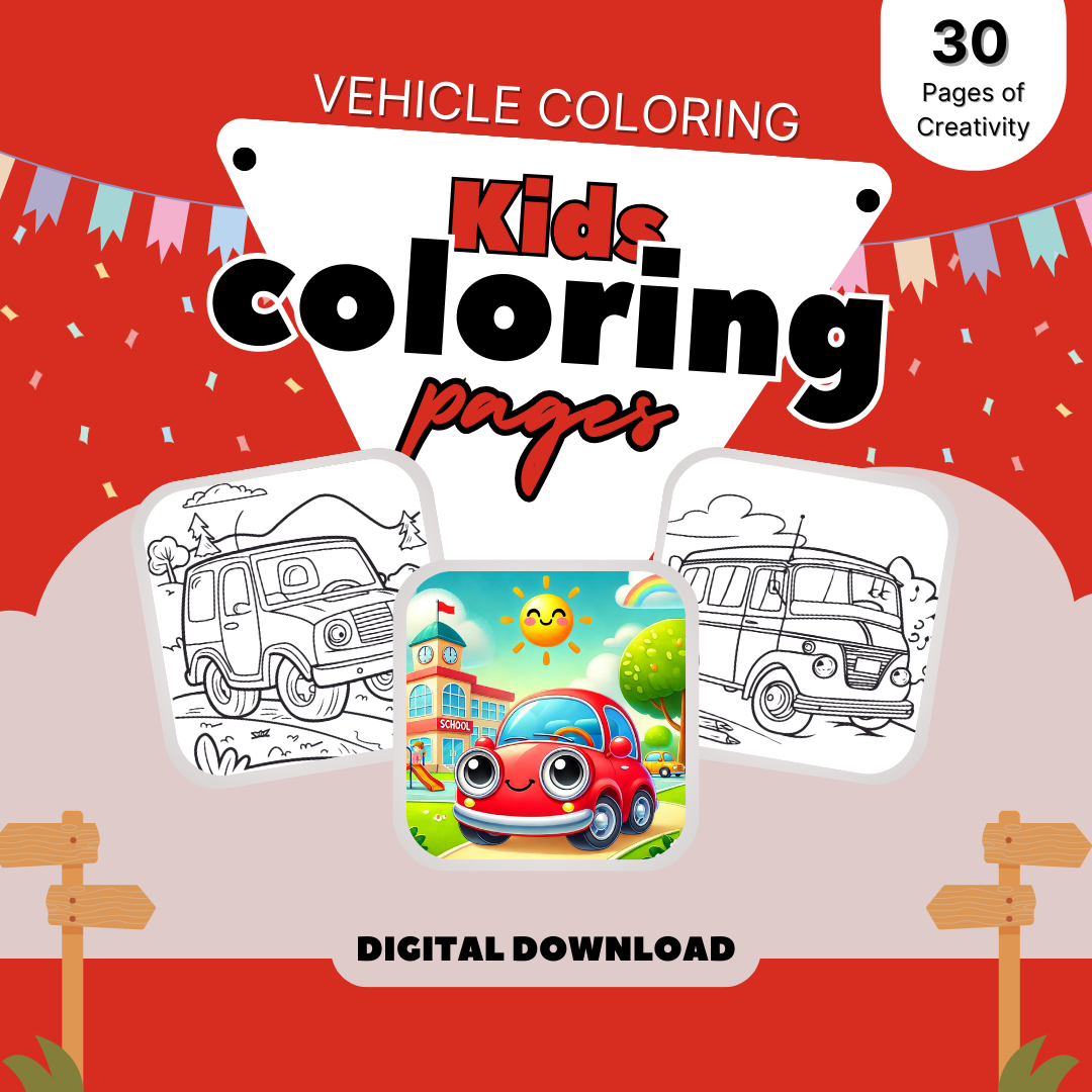Top 30 Best-Selling Vehicles Coloring Books for Kids: Part 1 | Inspire ...