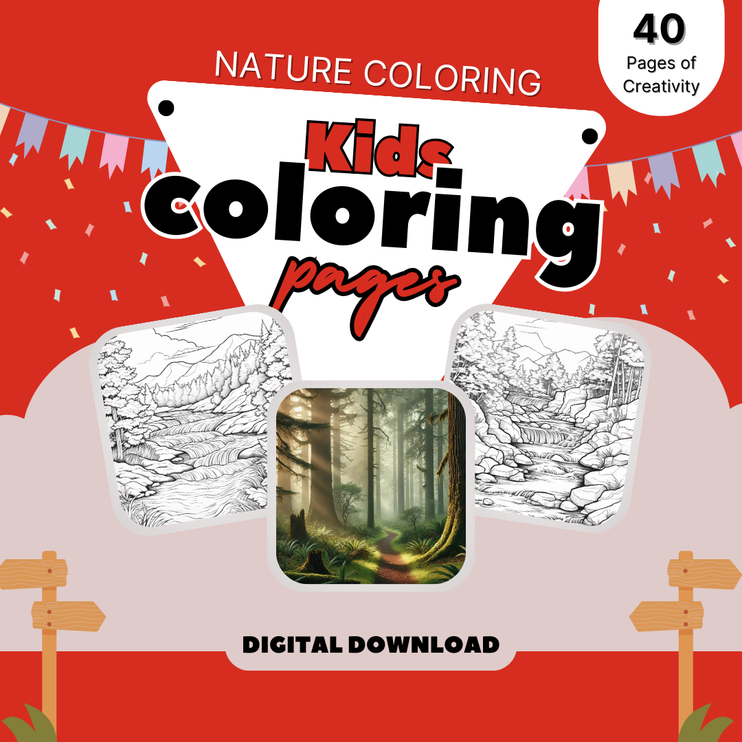 Nature Coloring Book for Kids Part 9 - 40 Best-Selling Back- | Inspire ...