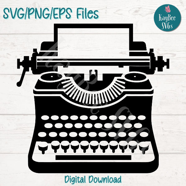 Typewriter SVG PNG EPS Cut File Bundle | Inspire Uplift
