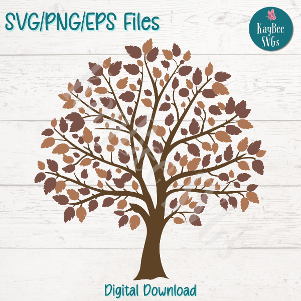 Maple Tree SVG PNG EPS Cut File Bundle | Inspire Uplift